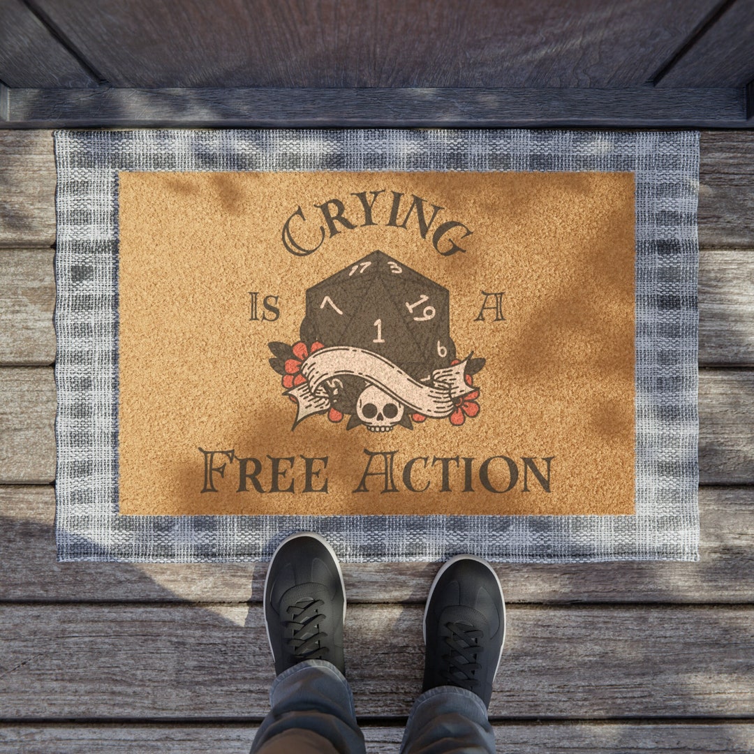 Welcome DND Doormat Fantasy Home Decor TTRPG Funny D&D Doormat Dungeon ...