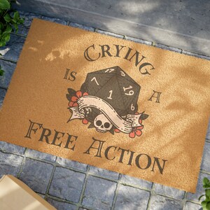 Welcome DND Doormat Fantasy Home Decor TTRPG Funny D&D Doormat Dungeon ...