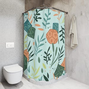 DND Shower Curtain, Dnd Curtain, Dnd Bathroom Decoration, Dungeons and ...