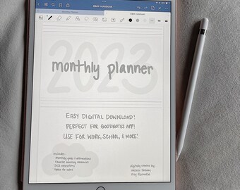 Buy 2023 Digital Planner Goodnotes Notability Planner iPad Online in ...