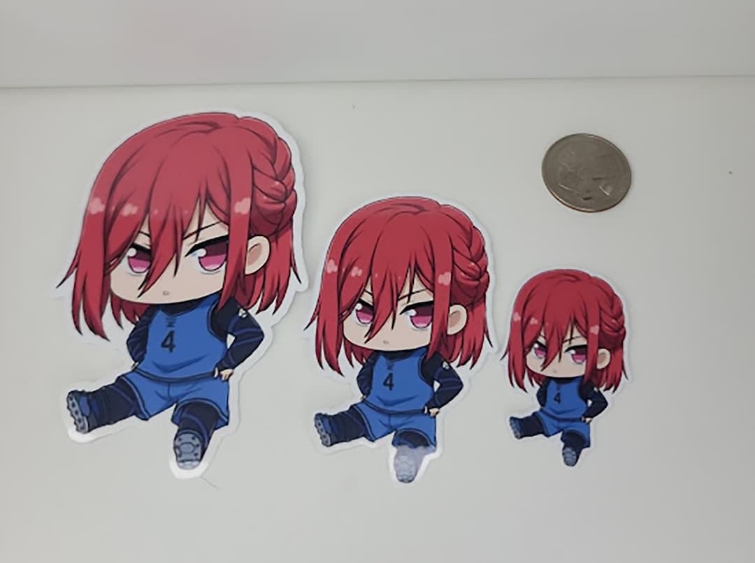 Hyoma Chigiri Baby Chibi Blu Lock Glossy or Holographic - Etsy