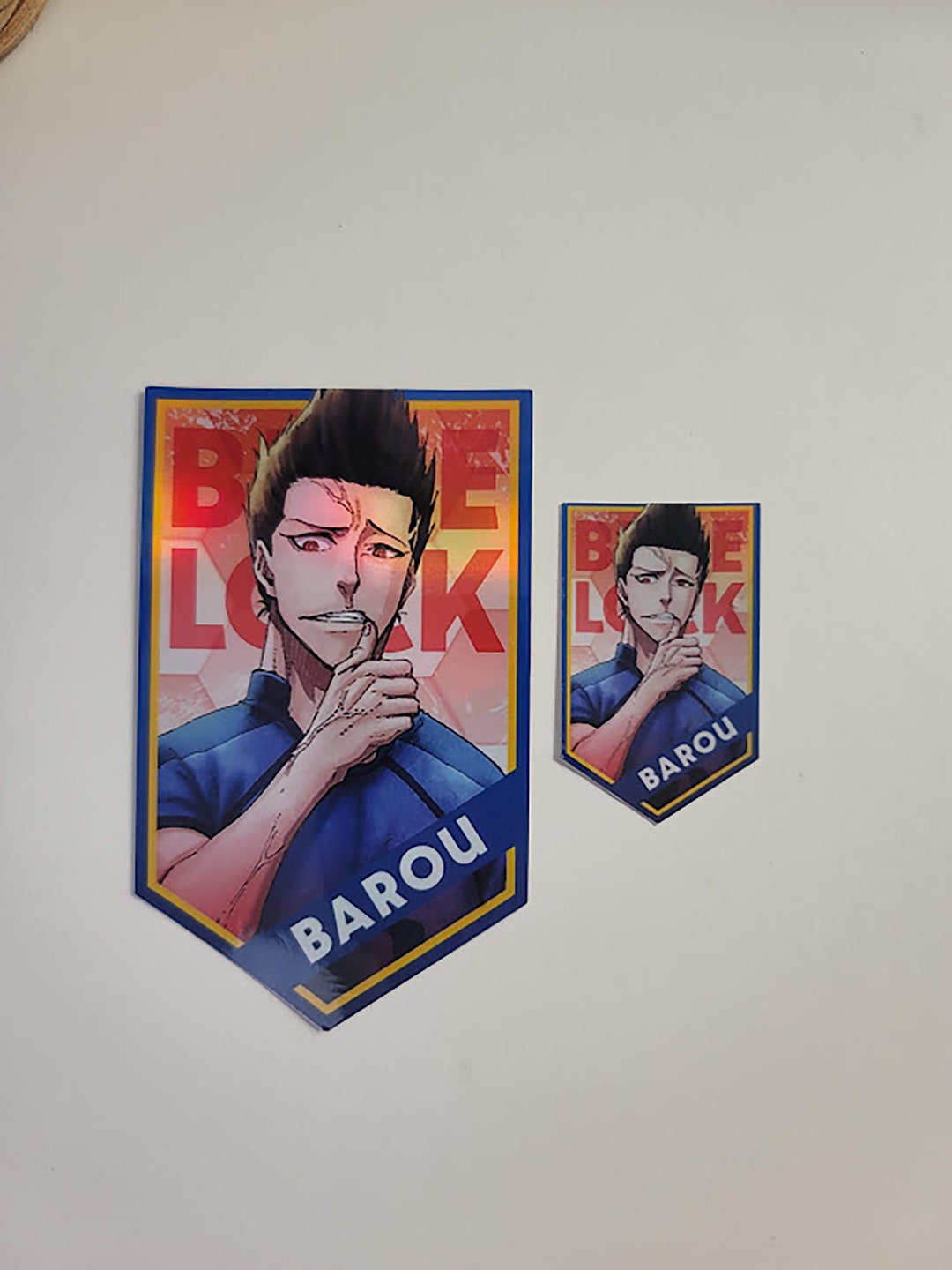 Serrure bleue Shouei Barou Autocollant en vinyle brillant ou ...