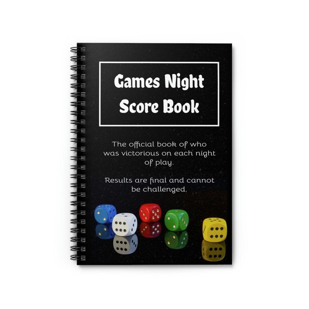 Games Night Score Book - Etsy