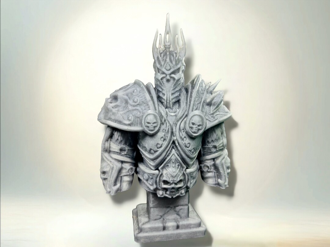 The Lich King 3d-printed Bust: A Legendary Warcraft Collectible - Etsy