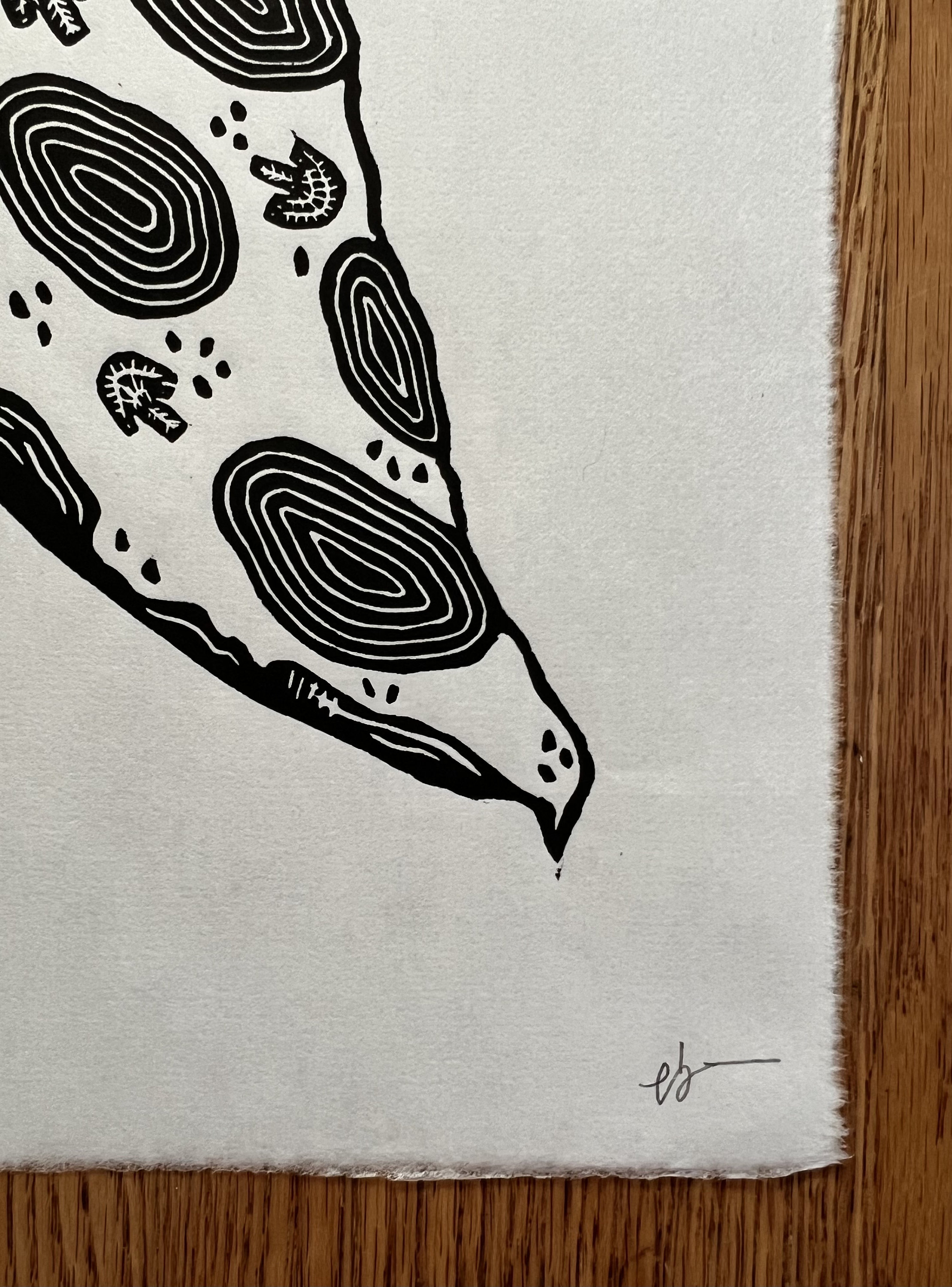 Pizza | Original Linocut | Handmade Linoprint | Limited Edition ...