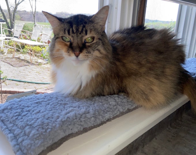 Window Sill Cat Pad 8”/ Pet Window Cushion/ Sill Cushion/ Window ...