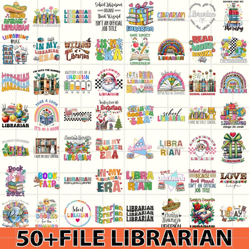 Library Buttons - Etsy
