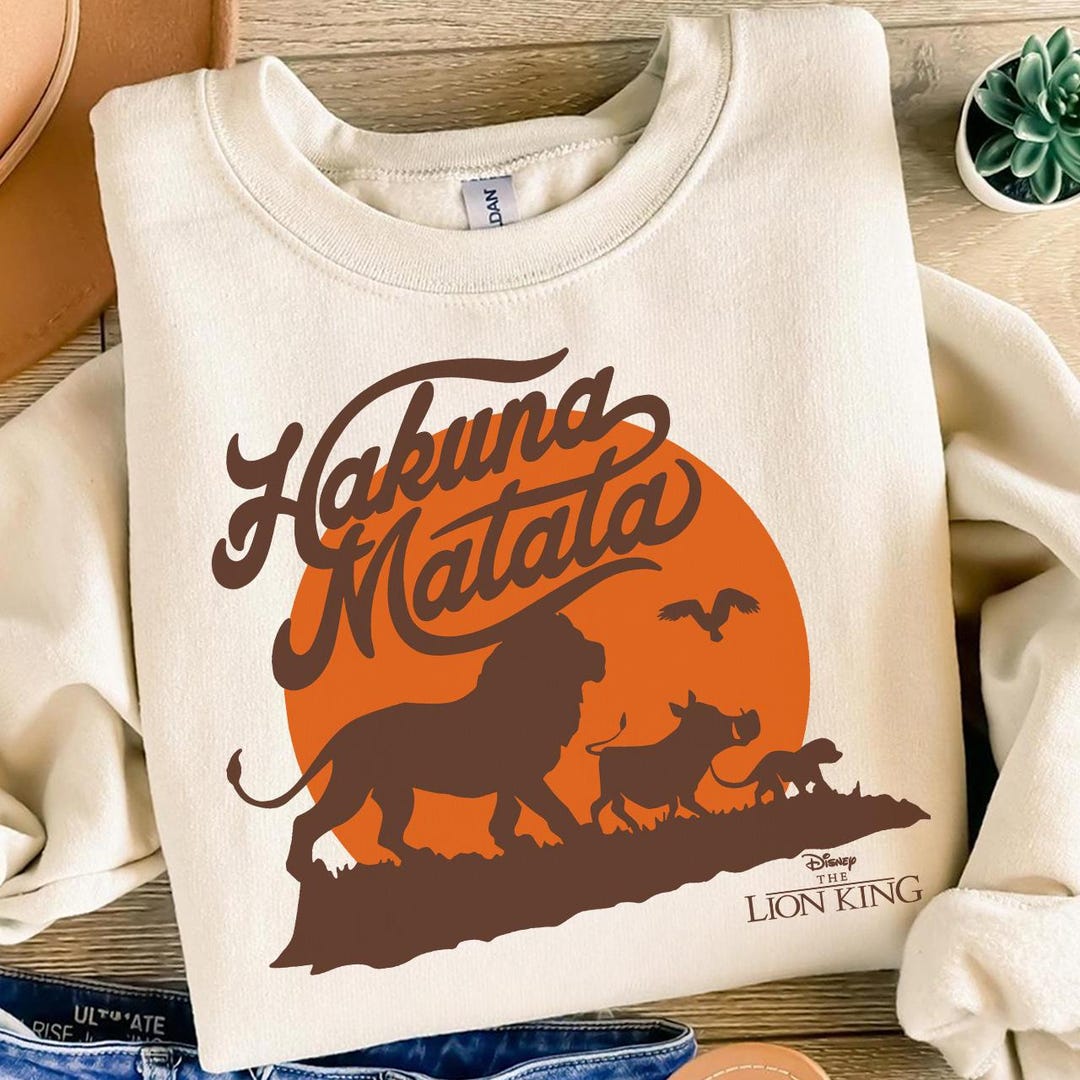 Retro Hakuna Matata Design for Shirt Mug Tote Bag Tumbler, Hakuna ...