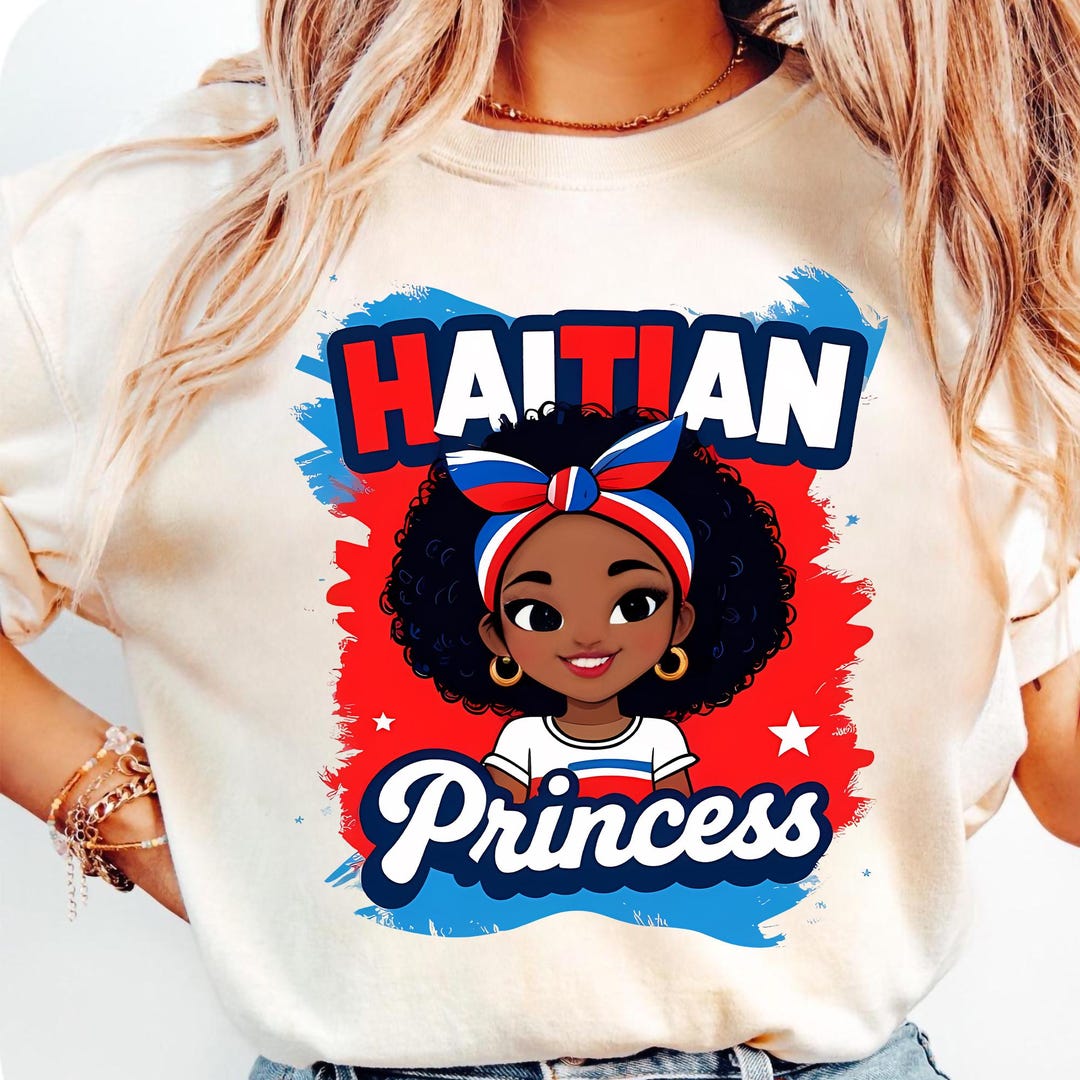 Haitian Princess Ayiti Pride Haiti Flag Day Girls Png, Haiti Svg, Black ...