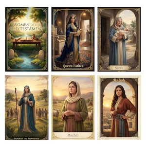 Women of the Old Testament Art, Bible Characters Print, Christian Wall ...