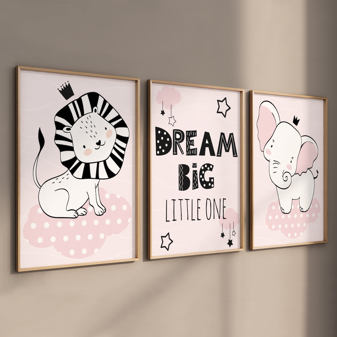 Children's Room Poster Set of 3 Decorative Pictures Baby - Etsy