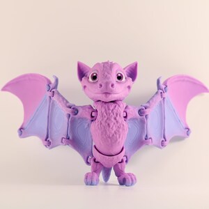 3D Printed Bat Toy Fruit Bat With Flexible Wings - Etsy