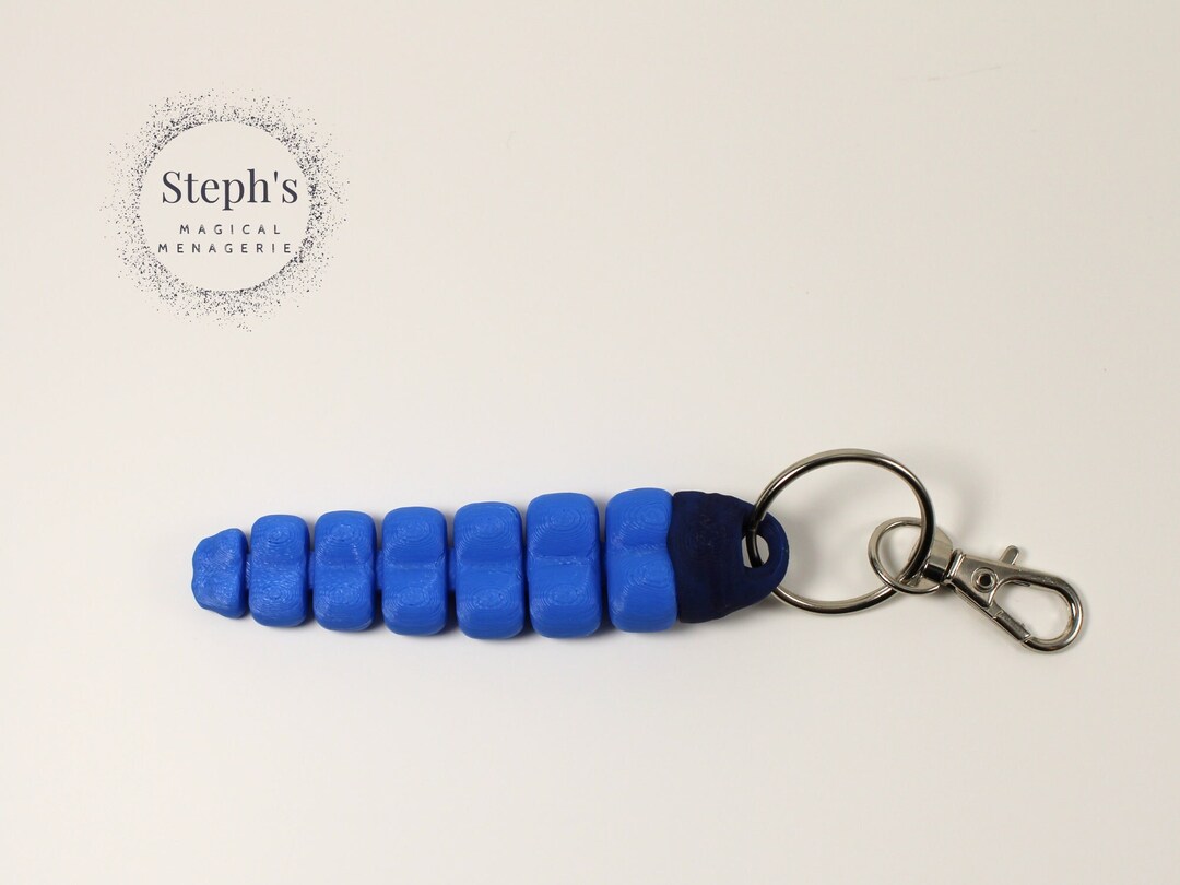 3D Printed Keychain Rattlesnake Tail Keychain Matmiremakes Toy Keychain ...