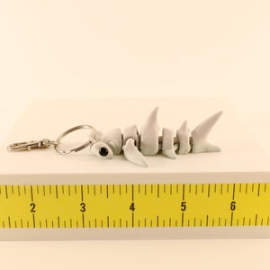 Flexible Shark 3D Print Hammerhead Keychain Cinderwing3d - Etsy