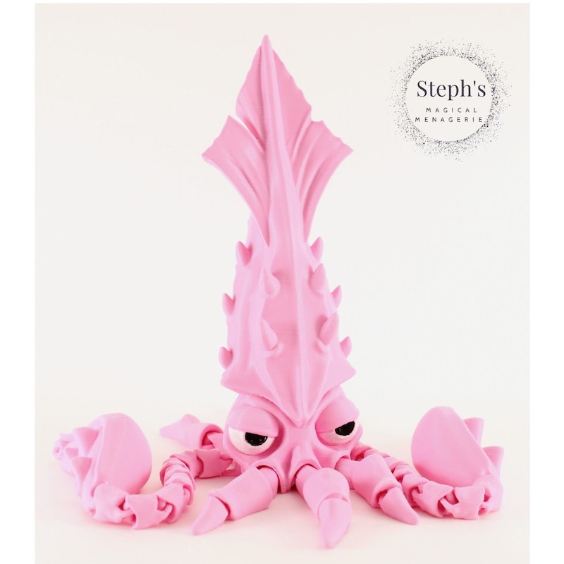 3d Printed Kraken Squid - Etsy