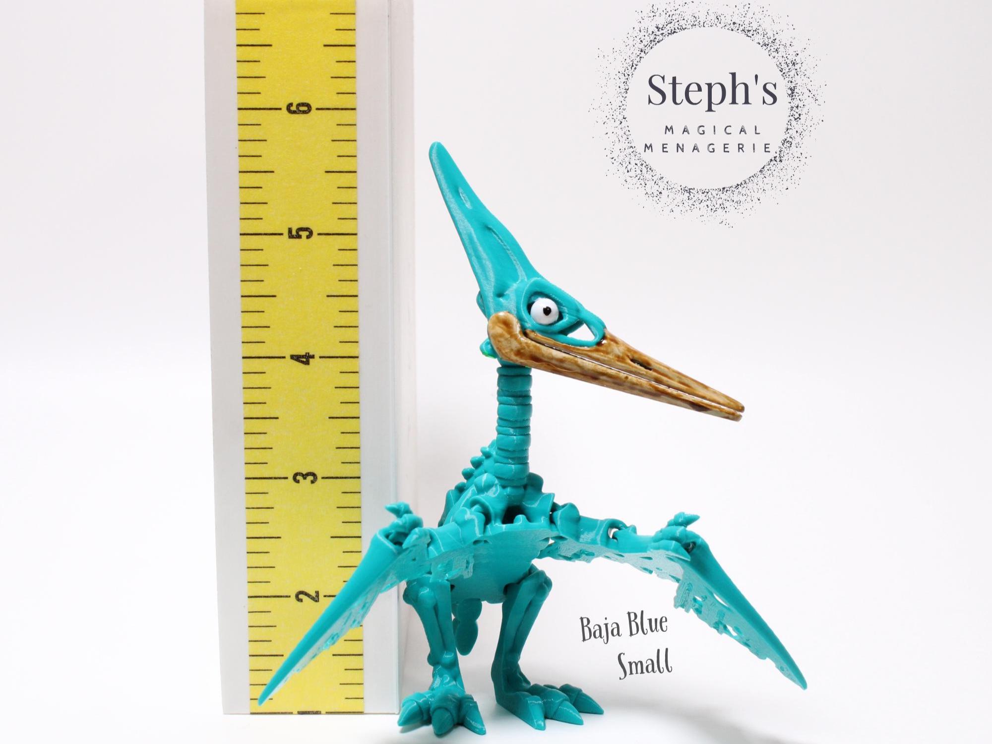 Pteranodon Fossil | Flying Dinosaur Skeleton Figure | Hand-painted ...