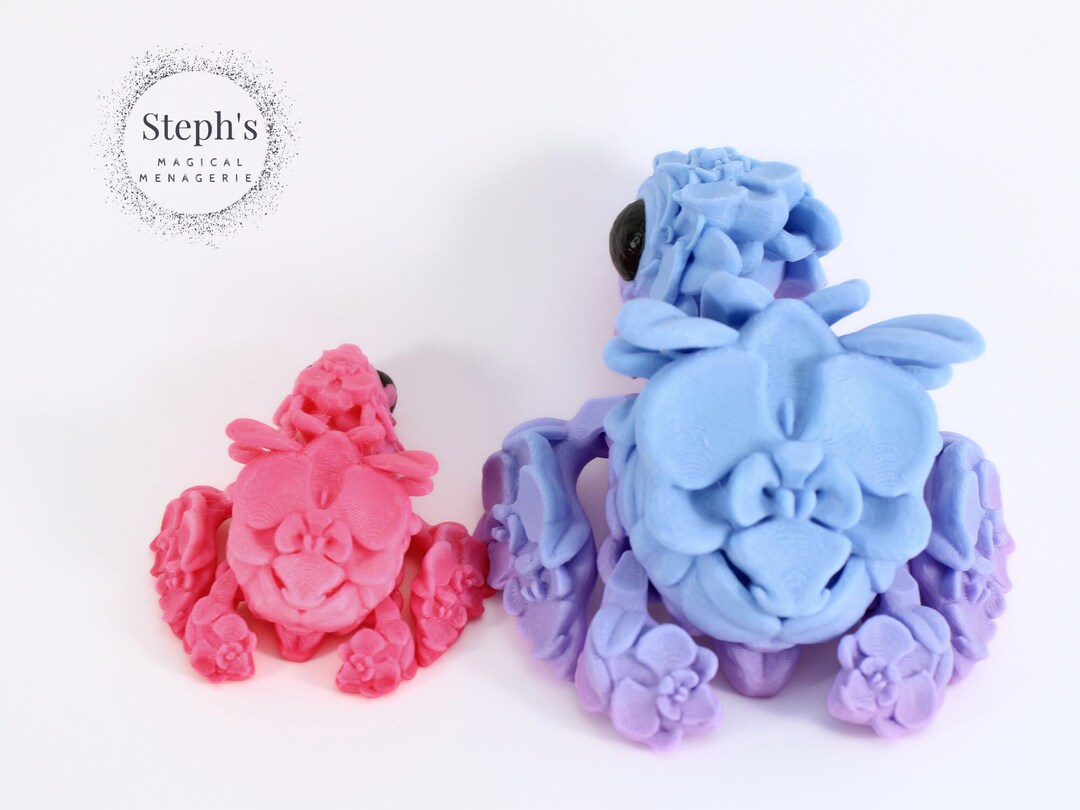 3D Printed Turtle | Orchid Turtle | Turtle With Flowers | Hand-painted ...