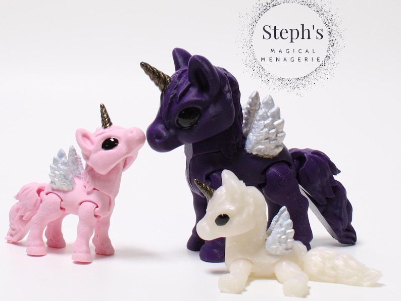 3D Printed Alicorn | Alicorn | Mythical Winged Unicorn | Hand-painted ...