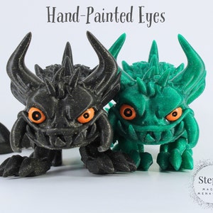 3D Printed Articulated Cryptid | Wisconsin Hodag | Hand-painted | Made ...