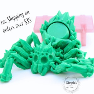 Articulated Spider Toy the Spinner Spyder With Sunken Eyes Cinderwing3d ...