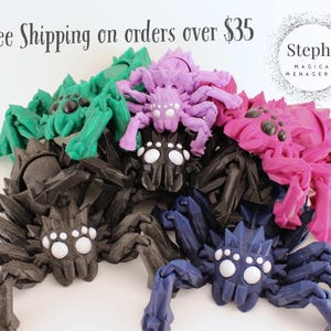 3D Printed Spider | Spinner Spyder | Spider With Spinner | Hand-painted ...