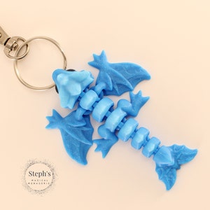 Flexible Dragon 3D Print Tiny Wyvern Keychain Cinderwing3d Articulated ...