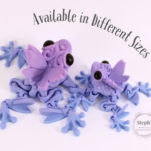 3D Printed Frog | Flutter Frogs | Butterfly Frog | Frog With Wings | Hand-painted | Made-to ...