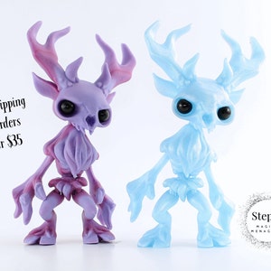 3D Printed Articulated Cryptid | Wendigo | Hand-painted | Made-to-order ...
