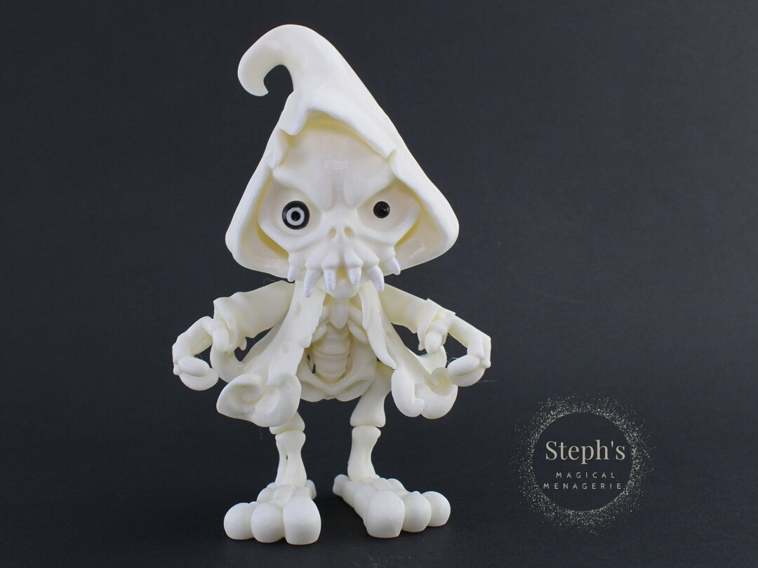 3D Printed Articulated Cryptid | Grim Reaper | Hand-painted | Made-to ...