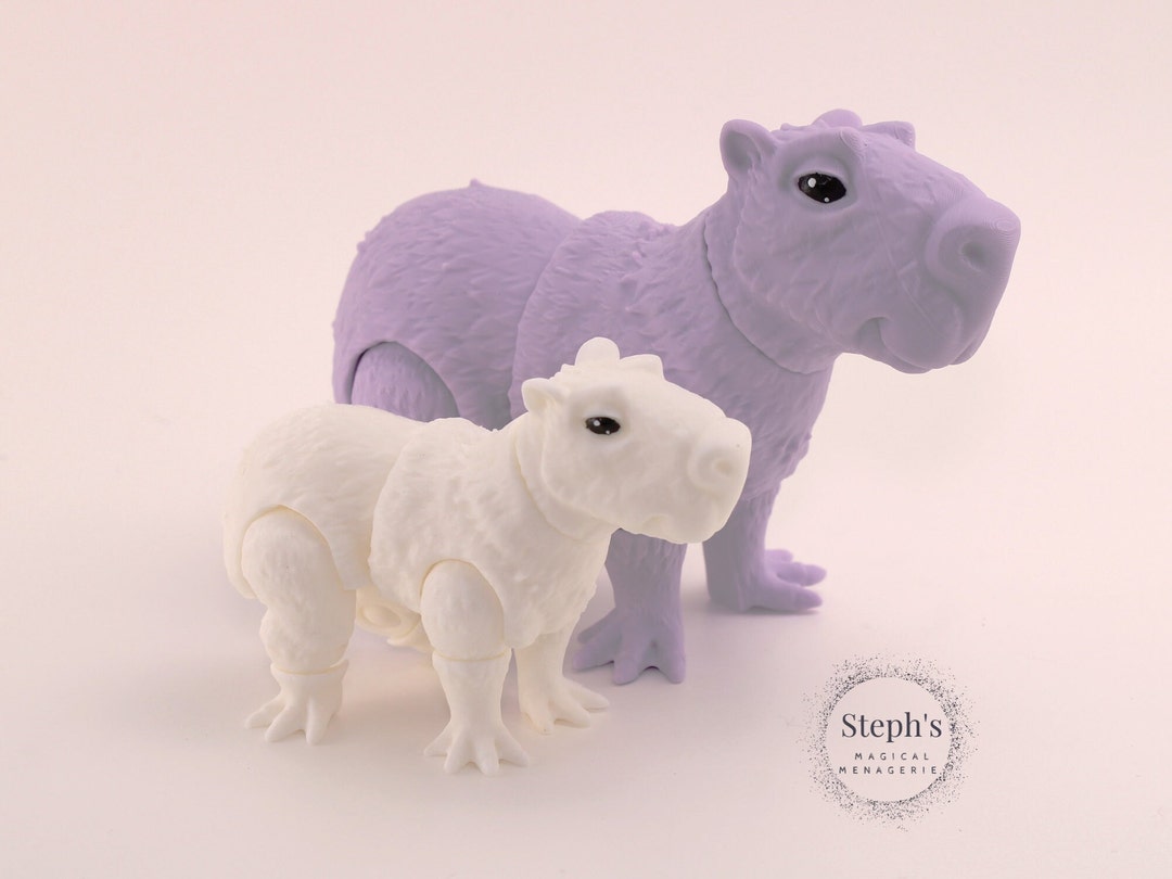 3D Printed Articulated Capybara Toy Capybara Giant Rodent - Etsy