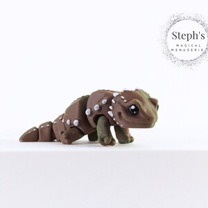 3D Printed Articulated Dragon Toy Mini Bearded Dragon Mini Beardie ...