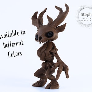 3D Printed Articulated Cryptid | Wendigo | Hand-painted | Made-to-order ...