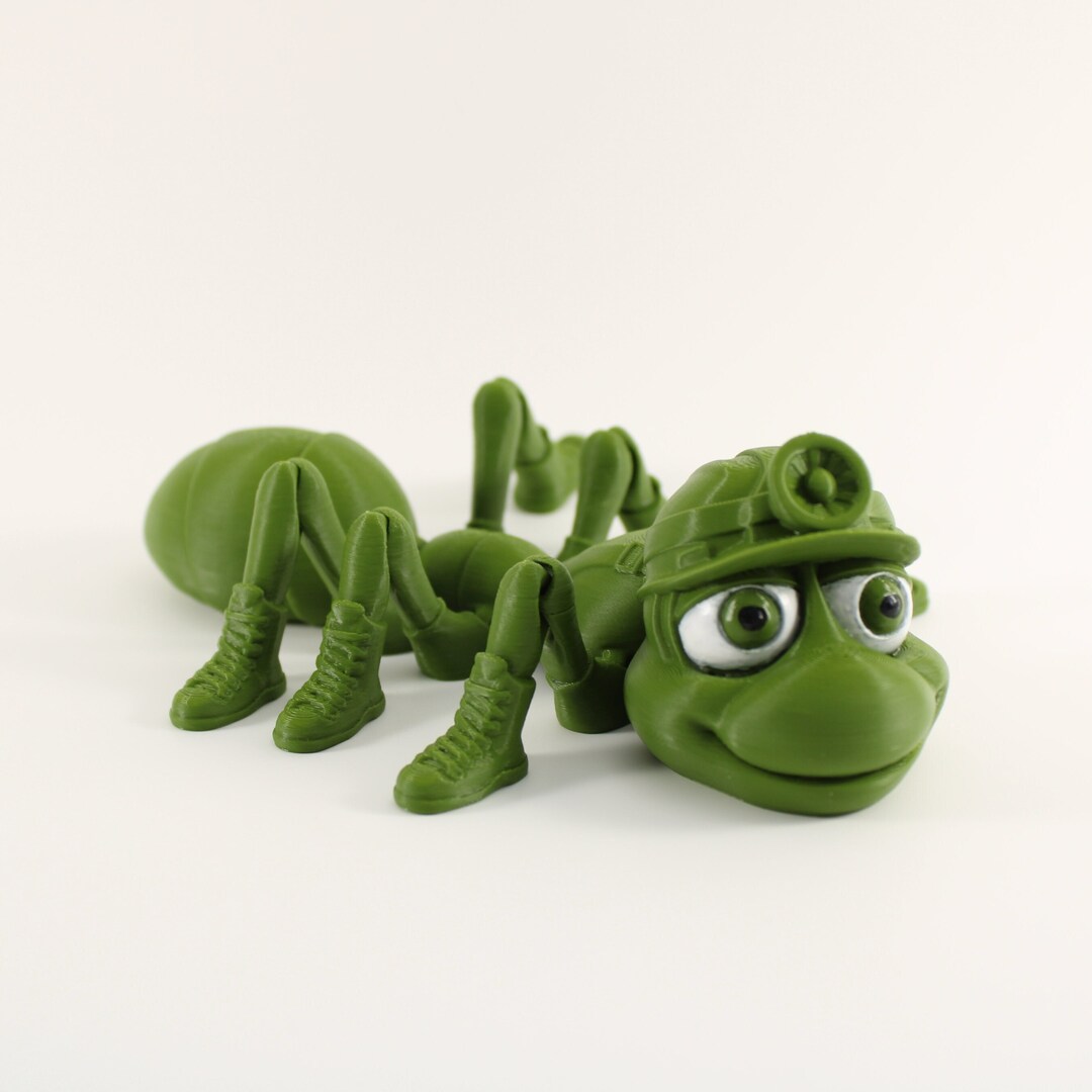 Articulated Ant Toy Flexi Ant Coal Miner Ant Flexi - Etsy