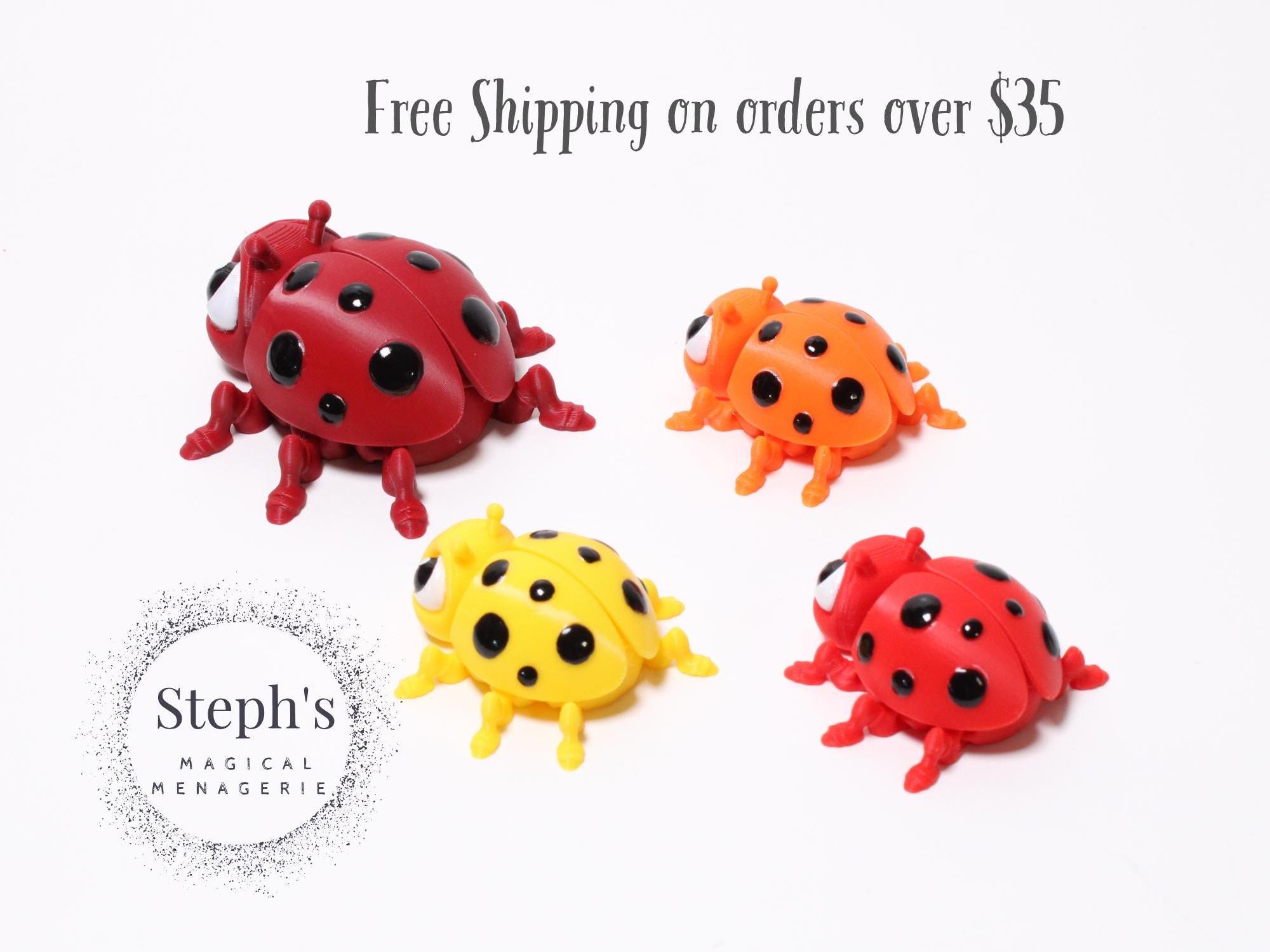 Ladybug | Lady Beetles | Hand-painted | Made-to-order | Articulated ...