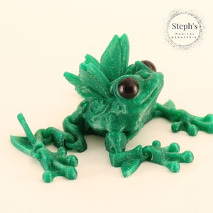 3D Printed Frog | Flutter Frogs | Butterfly Frog | Frog With Wings | Hand-painted | Made-to ...