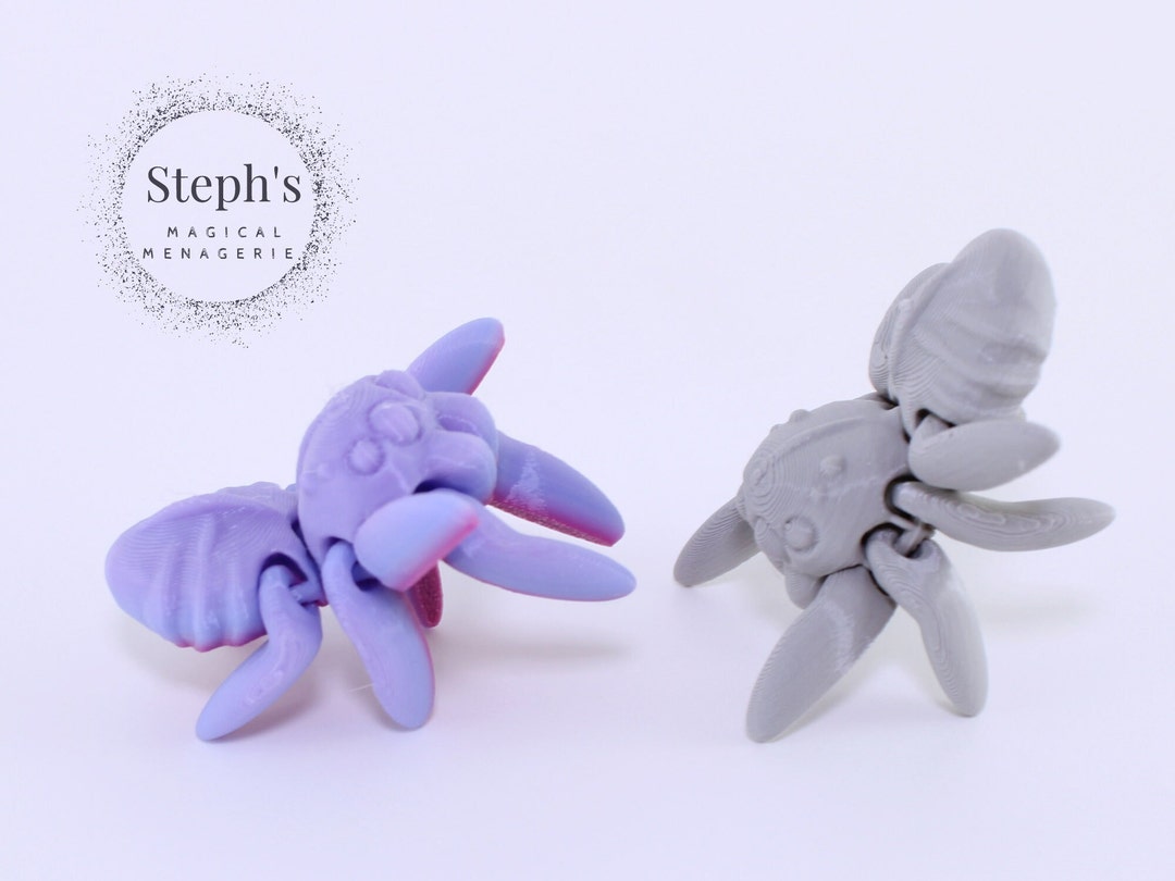 3D Printed Tiny Spider Tiny Spider Made-to-order Articulated Spider Toy ...