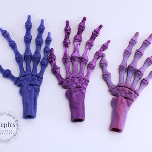 Skeleton Hand Keychain | Skeleton Hand Pencil Topper | Made-to-order ...