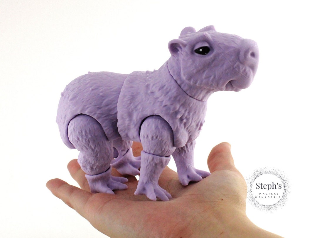 3D Printed Articulated Capybara Toy | Capybara | Giant Rodent | Hand ...