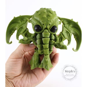 3D Printed Articulated Cryptid | Cthulhu | Hand-painted | Made-to-order ...