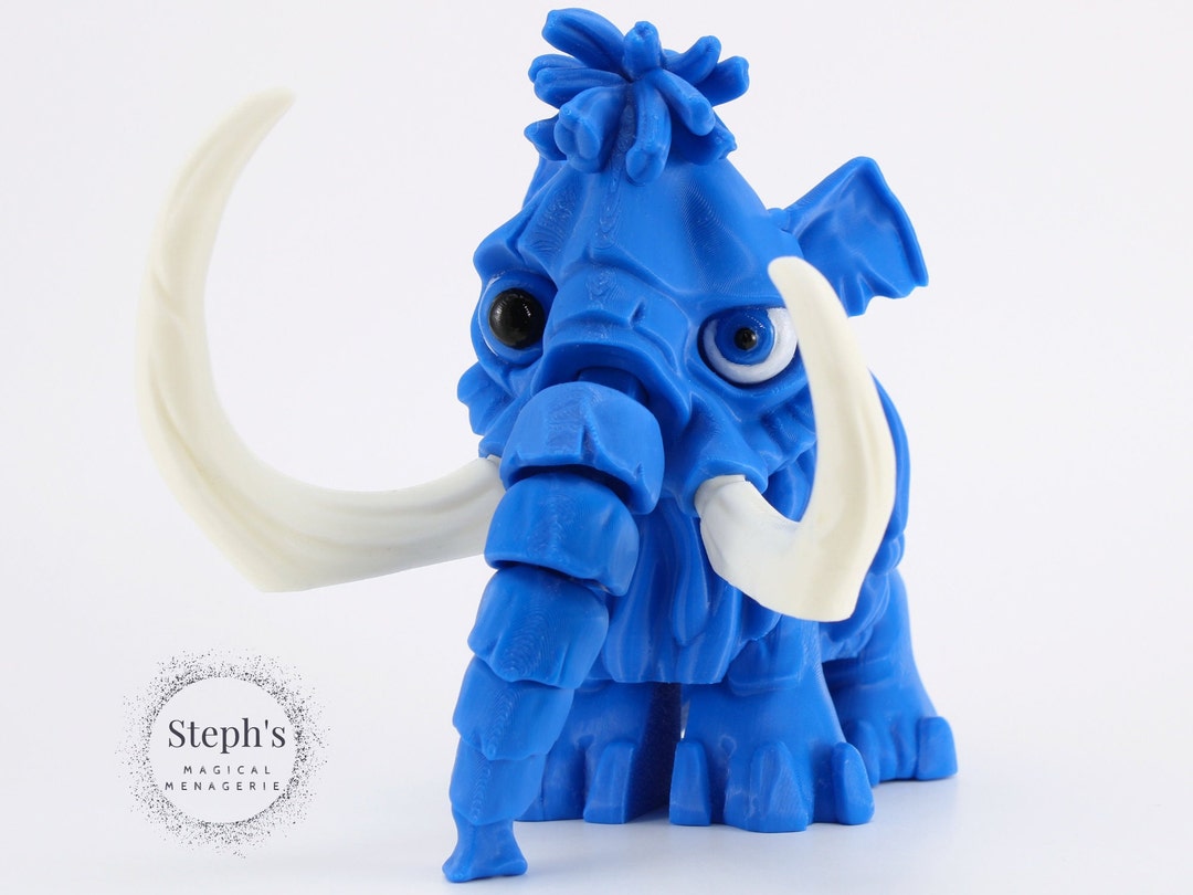3D Printed Mammoth | Wooly Mammoth | Elephant Misfit | Hand-painted ...