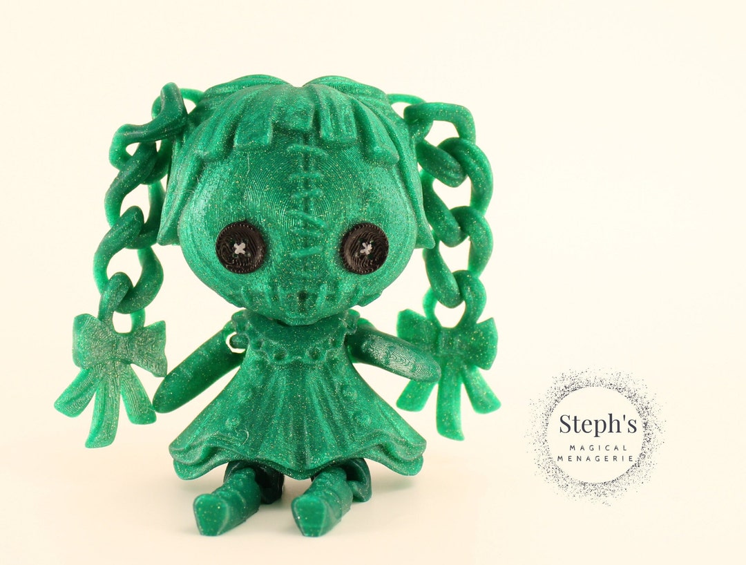 3d Printed Articulated Doll Creepy Doll Twisty Prints Articulated Fidget Toy Etsy