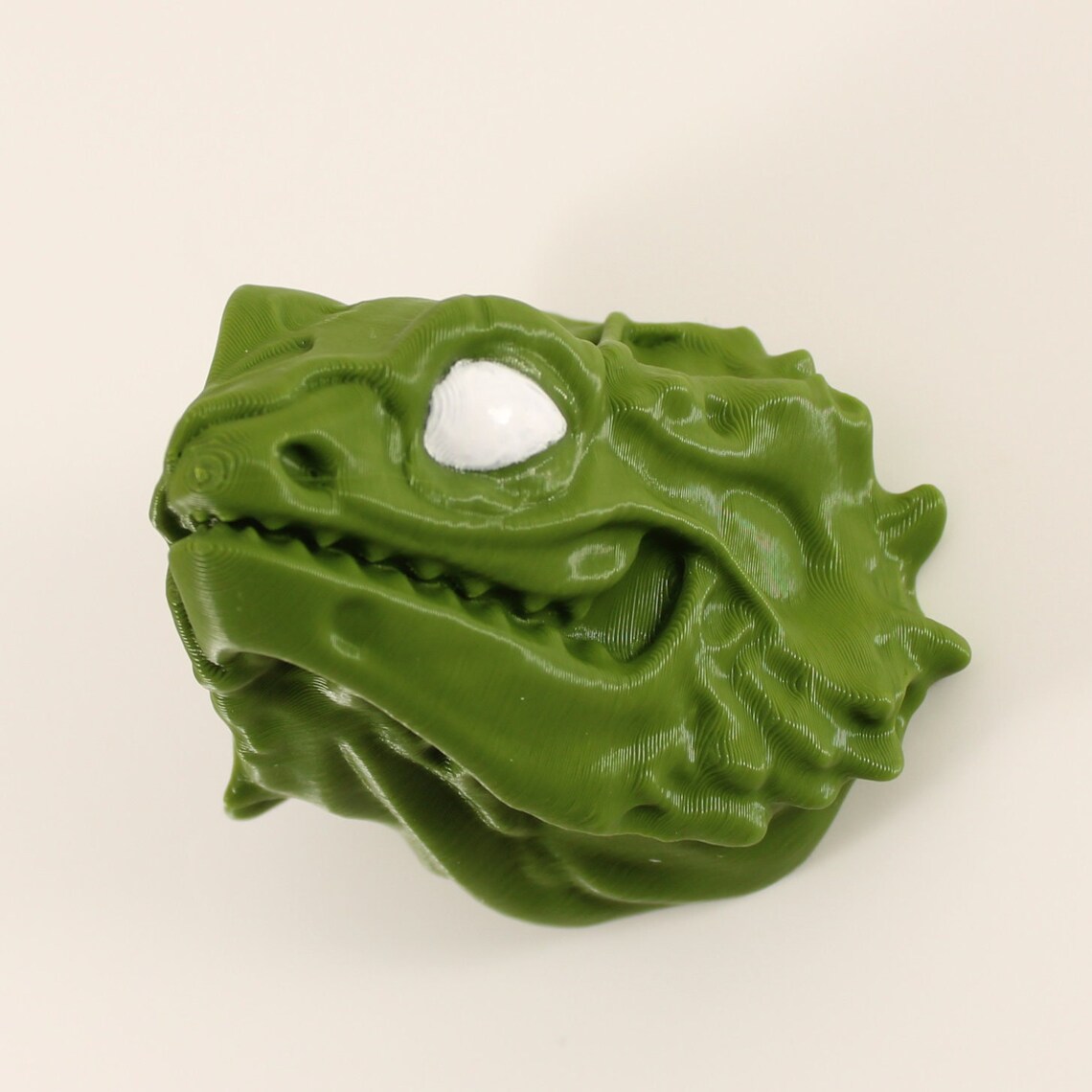 Zombie Bearded Dragon Face Magnet | Zombie Beardie | Hand-painted ...