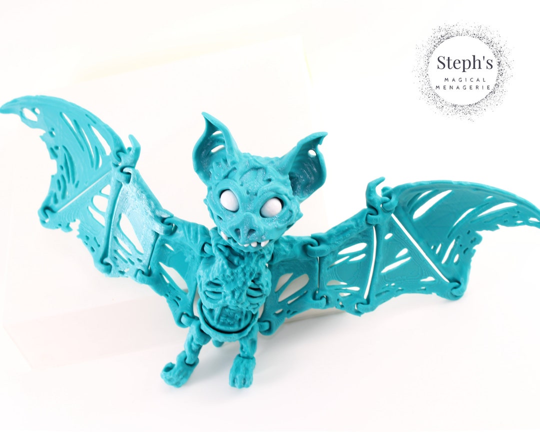 3D Printed Bat Toy | Zombat | Zombie Fruit Bat With Flexible Wings ...
