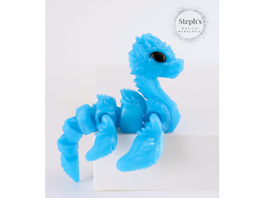 3D Printed Sea Monster | Key the Loch Monster | Sea Serpent | Hand ...