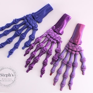Skeleton Hand Keychain | Skeleton Hand Pencil Topper | Made-to-order ...