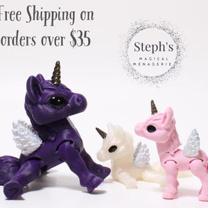 3D Printed Alicorn | Alicorn | Mythical Winged Unicorn | Hand-painted ...