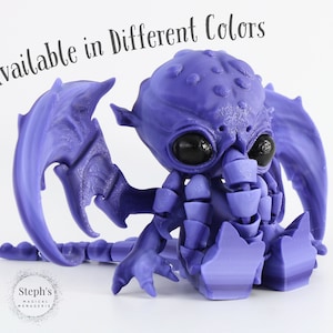 3D Printed Articulated Cryptid | Cthulhu | Hand-painted | Made-to-order ...