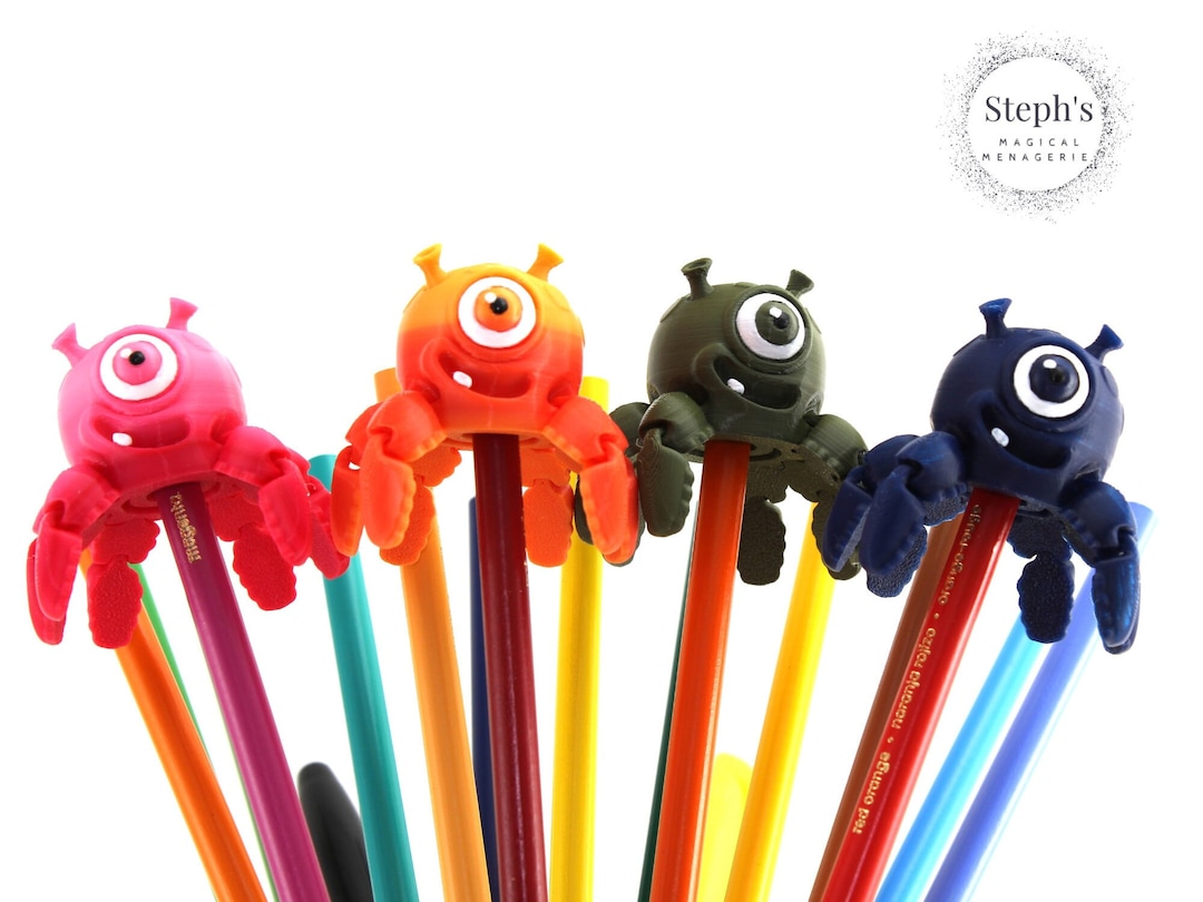 Alien Squid | Hand-painted | Made-to-order | Articulated Fidget Finger ...