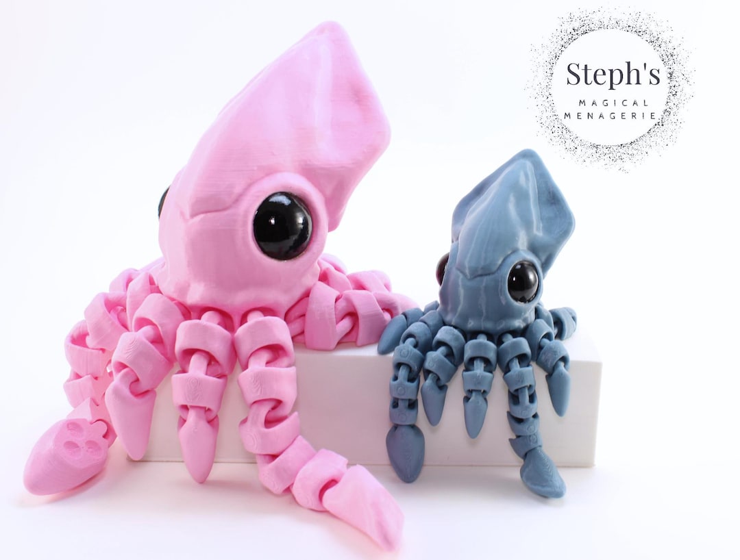 Squid | Cephalopod Figurine | Hand-painted | Made-to-order ...