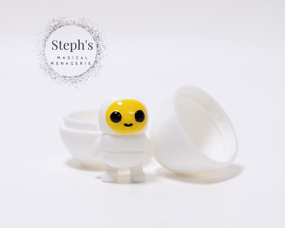 Egg Person and Egg Shell Container | Fantasy Standee | Hand-painted ...